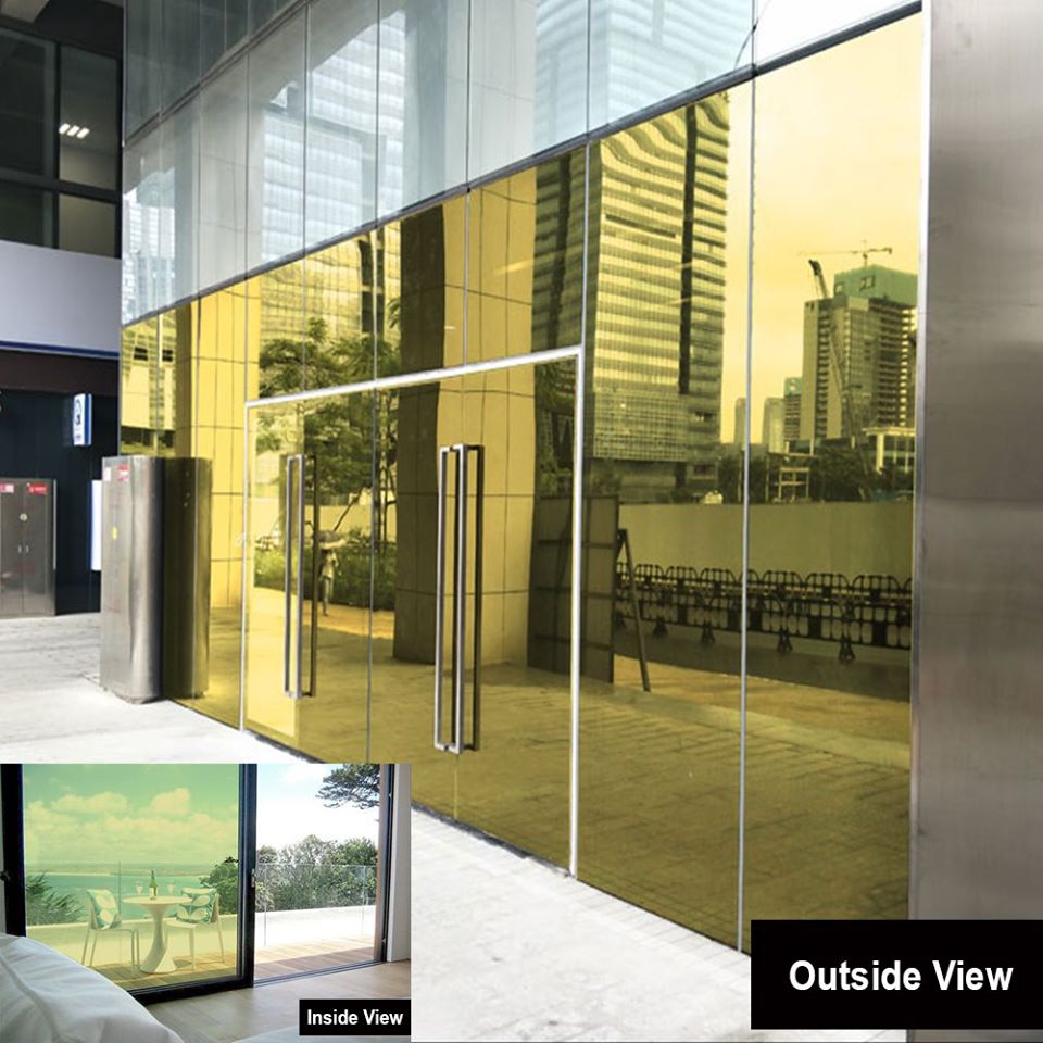 Gold Out, Silver In (US) - Window Tint Installation